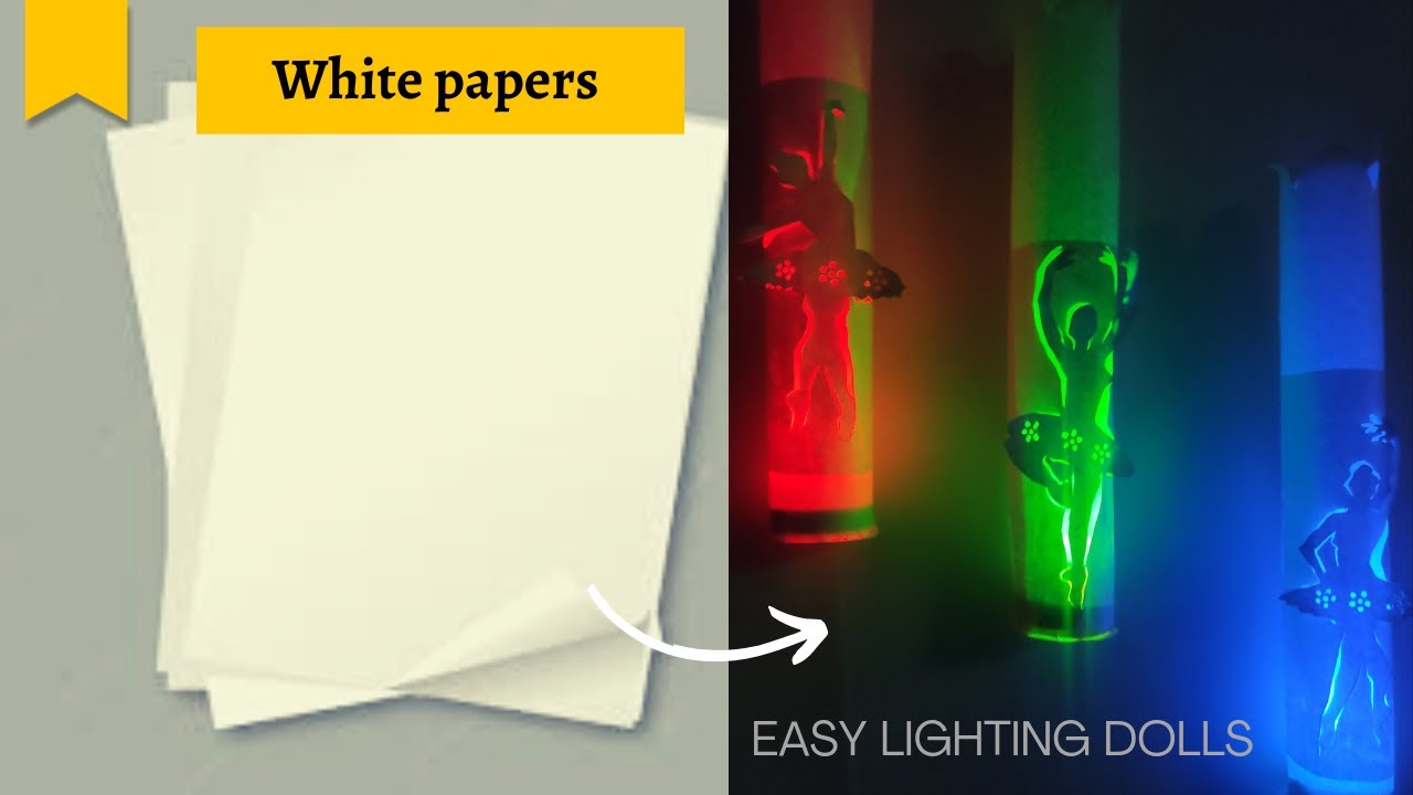 paper dolls ! lighting dolls ! papercraft #diy #crafts #papercraft # ...