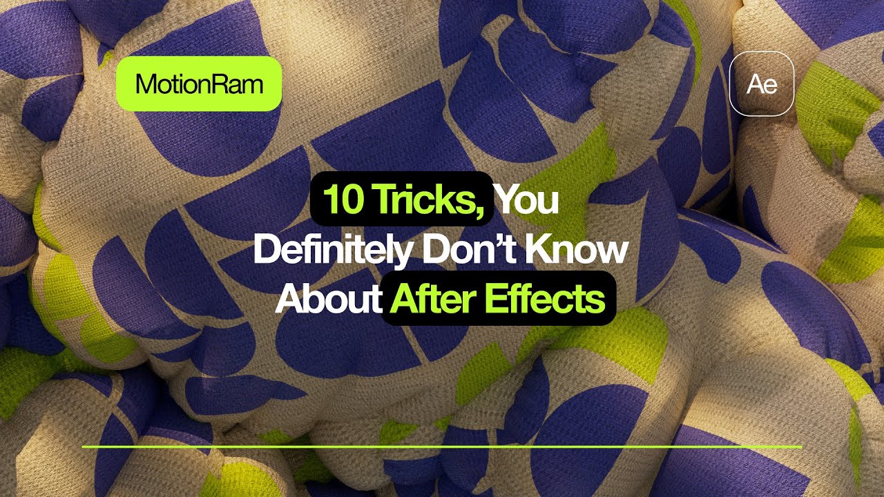 10 Tricks You Definitely Don’t Know About After Effects - YouTube
