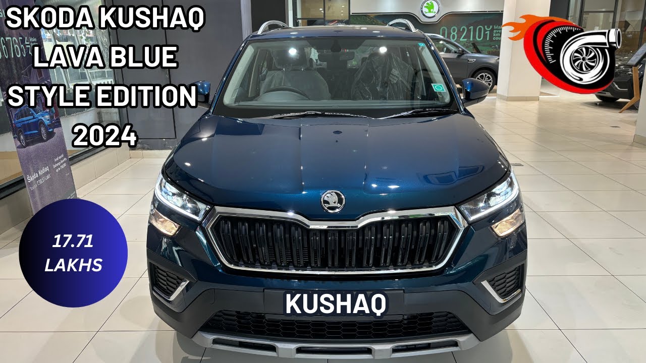 Skoda Kushaq Lava Blue Edition 2024 Walk-Around | All Details Explained ...
