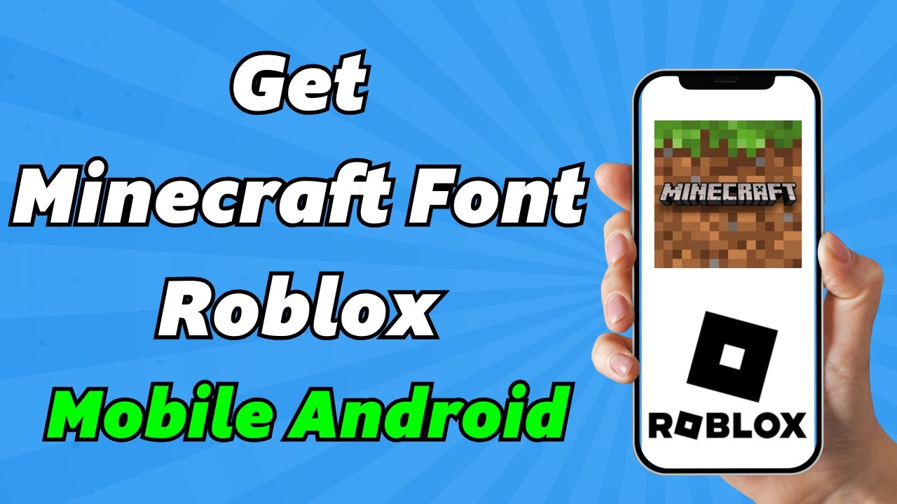 How To Get Minecraft Font On Roblox Mobile Android - YouTube