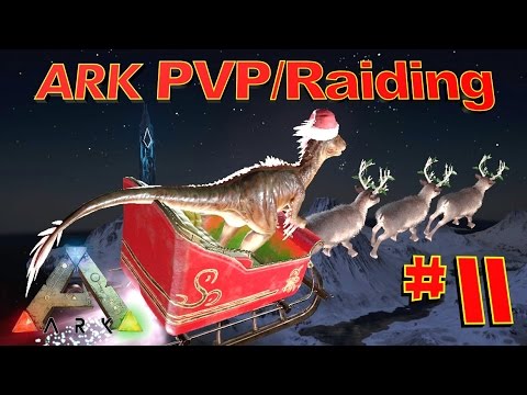 [11] Raptor Claus Raid and ARK Winter Wonderland! (ARK Survival Evolved ...