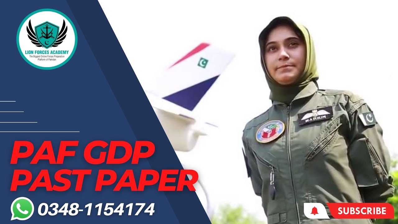 Join PAF a GDP Pilot 2022 Past Paper | PAF GDP Test Perparation 100% ...