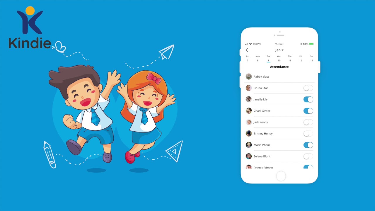 Kindie - Kindergaten management software - YouTube