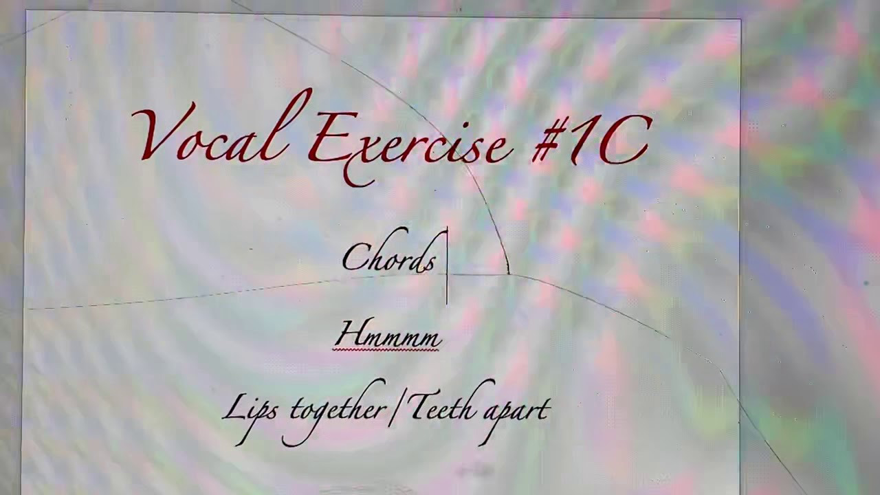 Vocal Exercise #1C Chords - YouTube