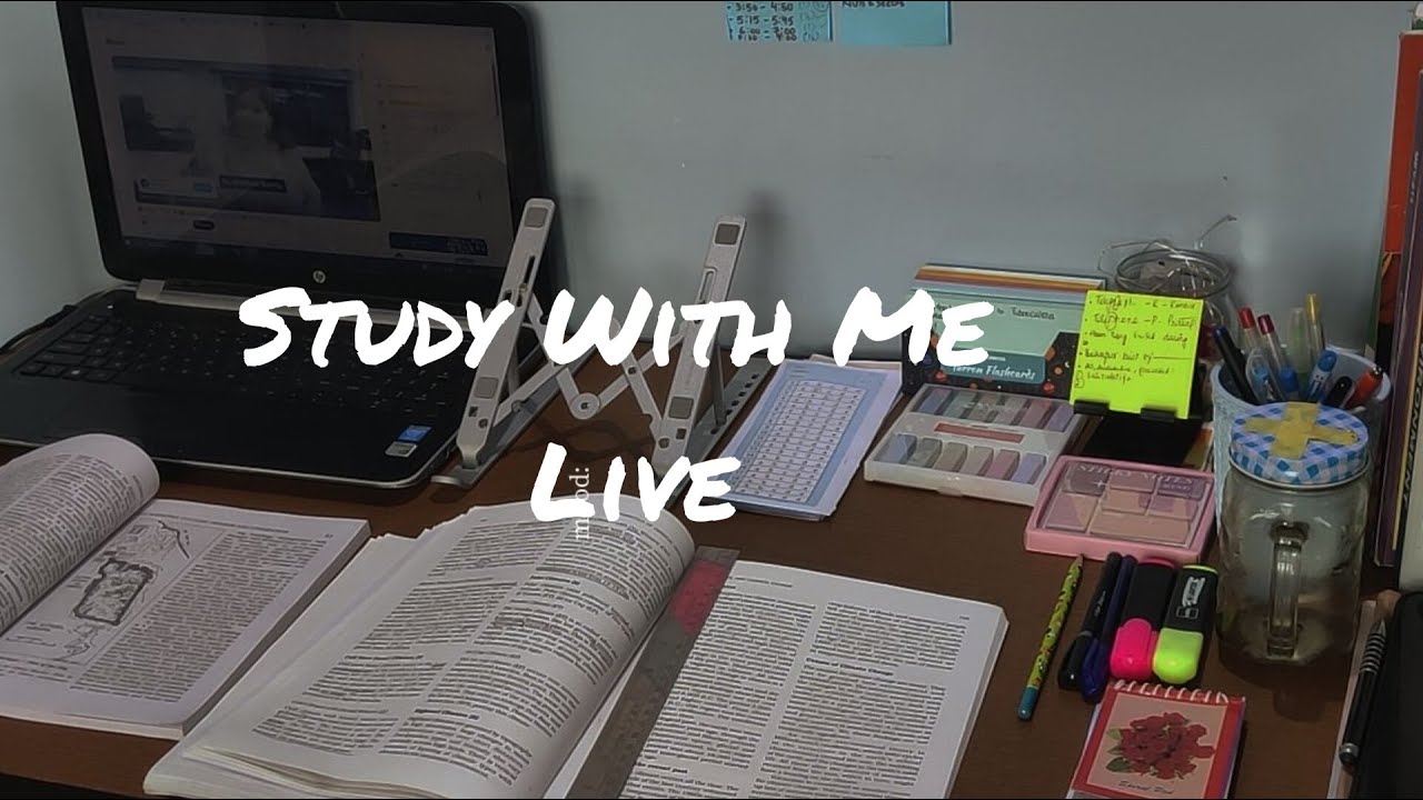 LIVE | Study With me live with break• |2.5hrs Study With me| - YouTube