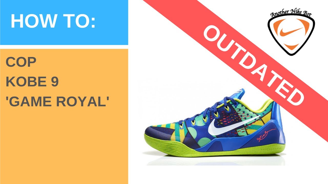 Another Nike Bot V0.30 - Live Demo on Kobe 9 'Game Royal' - YouTube