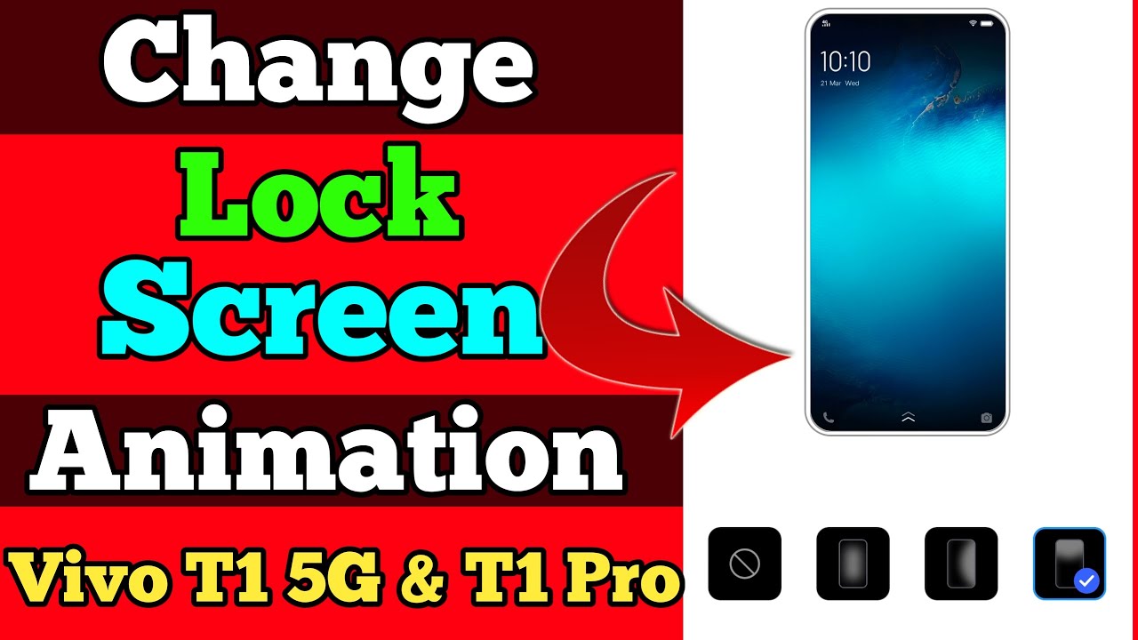 How to Change Lock Screen Animation In Vivo T1 5G And T1 Pro | Vivo T1 ...