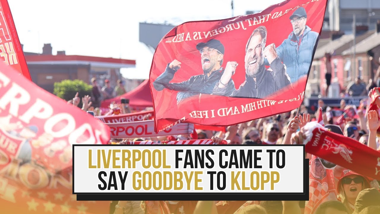LIVERPOOL FANS CAME TO SAY GOODBYE TO JURGEN KLOPP #liverpool # ...
