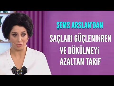 Şems Arslan'dan saç dökülmelerini azaltan ve saçları güçlendiren tarif