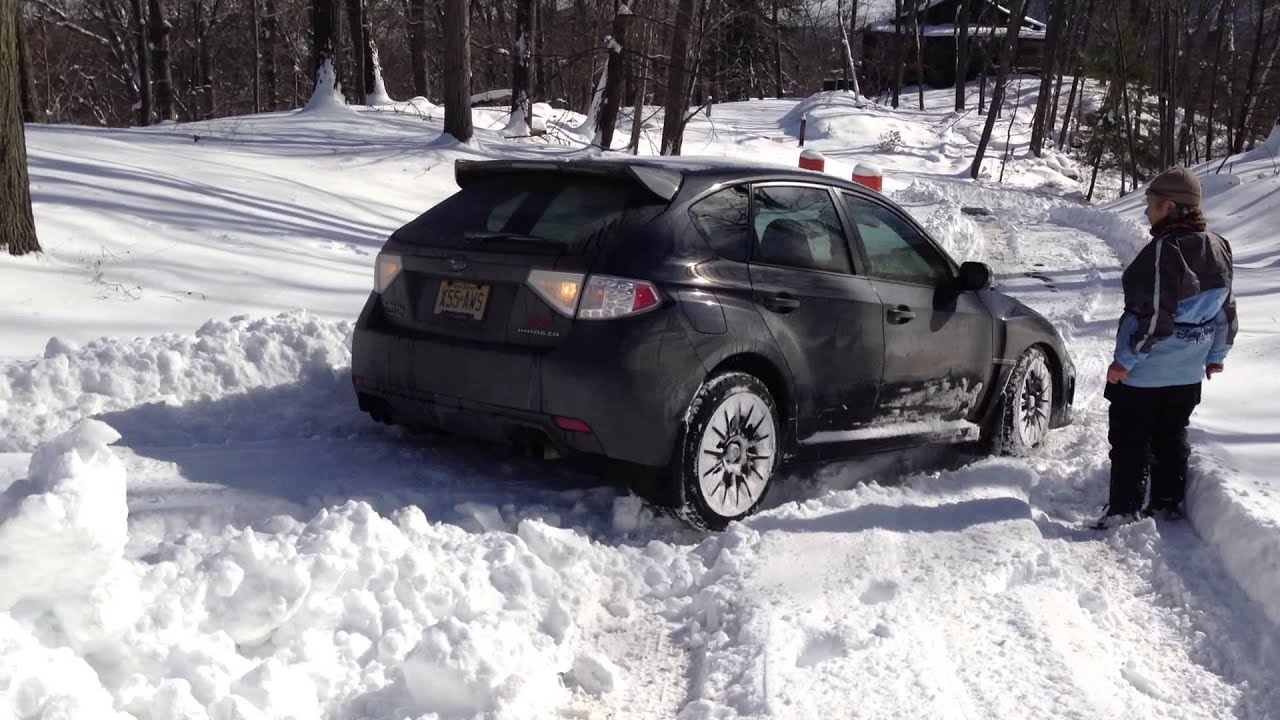 Subaru STi in the Snow - YouTube