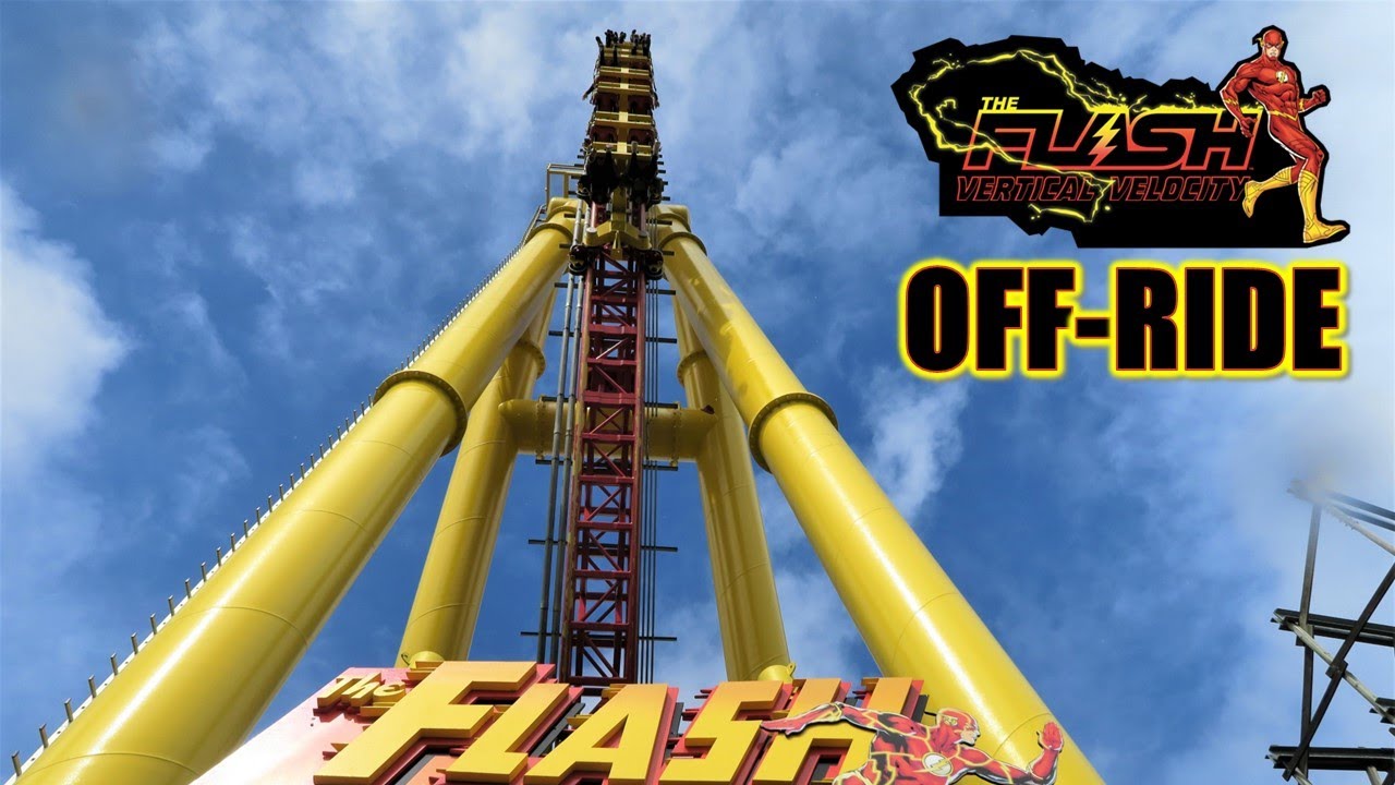 Flash Vertical Velocity Off-Ride (60FPS), Six Flags Discovery Kingdom ...
