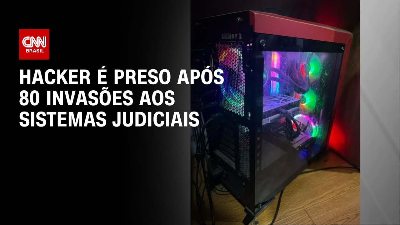 Hacker é preso após 80 invasões aos sistemas judiciais | LIVE CNN - YouTube