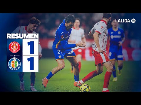 ⚽ Resumen | Girona FC 1-1 Getafe CF | J21 LALIGA