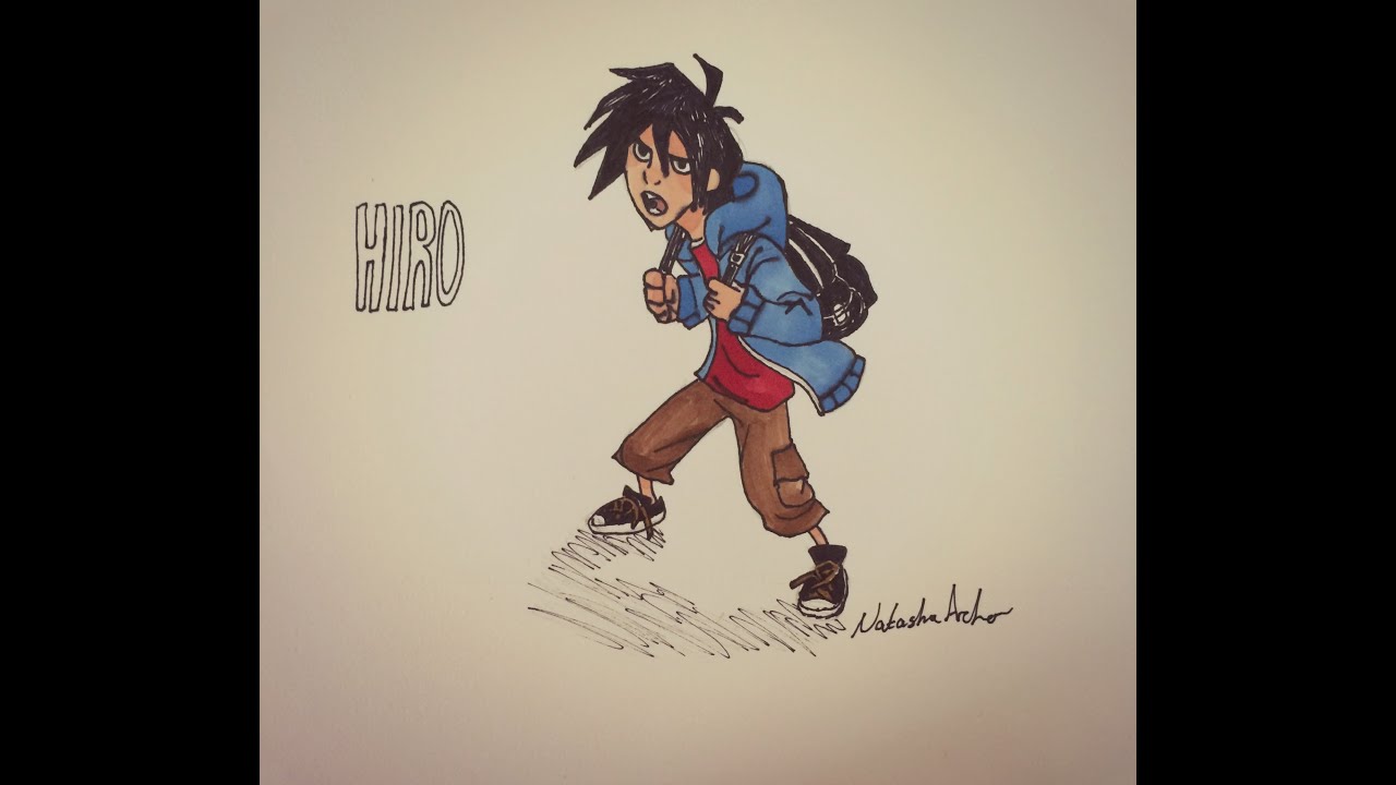 Drawing Hiro Hamada (Big Hero 6) - YouTube