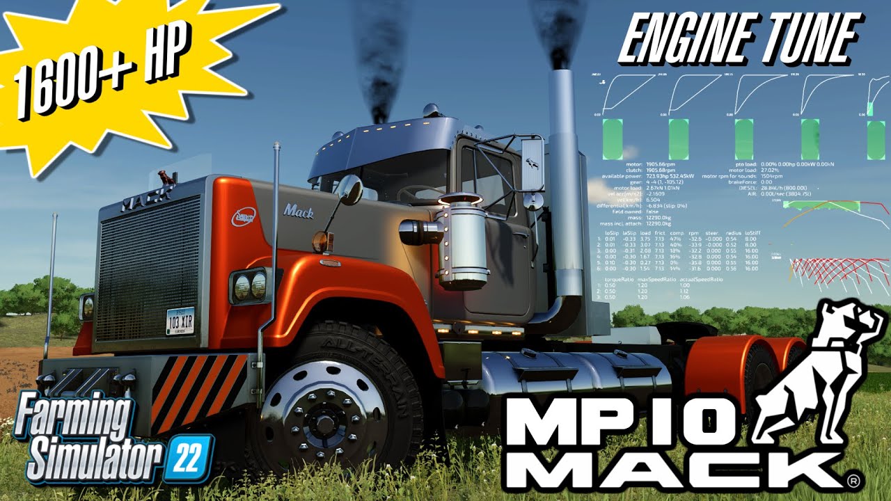 LIVE Modding - MACK Superliner X MP10 | ENGINE Tune-up | FS22 - YouTube