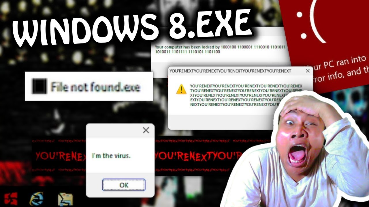 EMAK TOLONG EXE NYA NGERUSAK KOMPUTER - Windows 8.EXE - YouTube