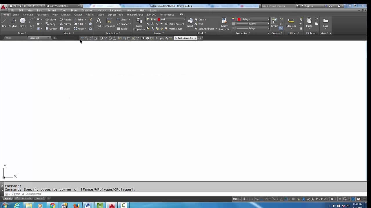 Autocad 2016 - Add pull-down menu bar and toolbars #71 - YouTube