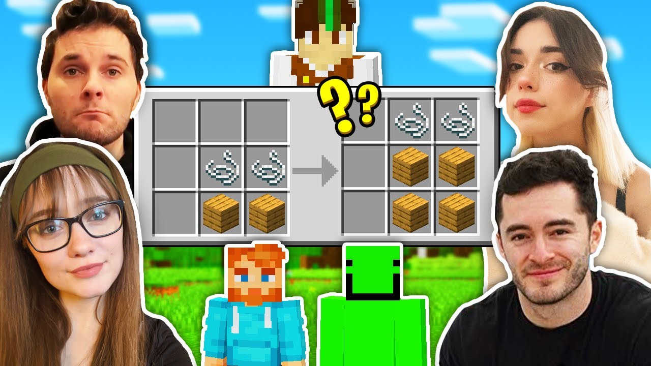 I asked 10 Minecraft Youtubers how to craft a loom.. - YouTube