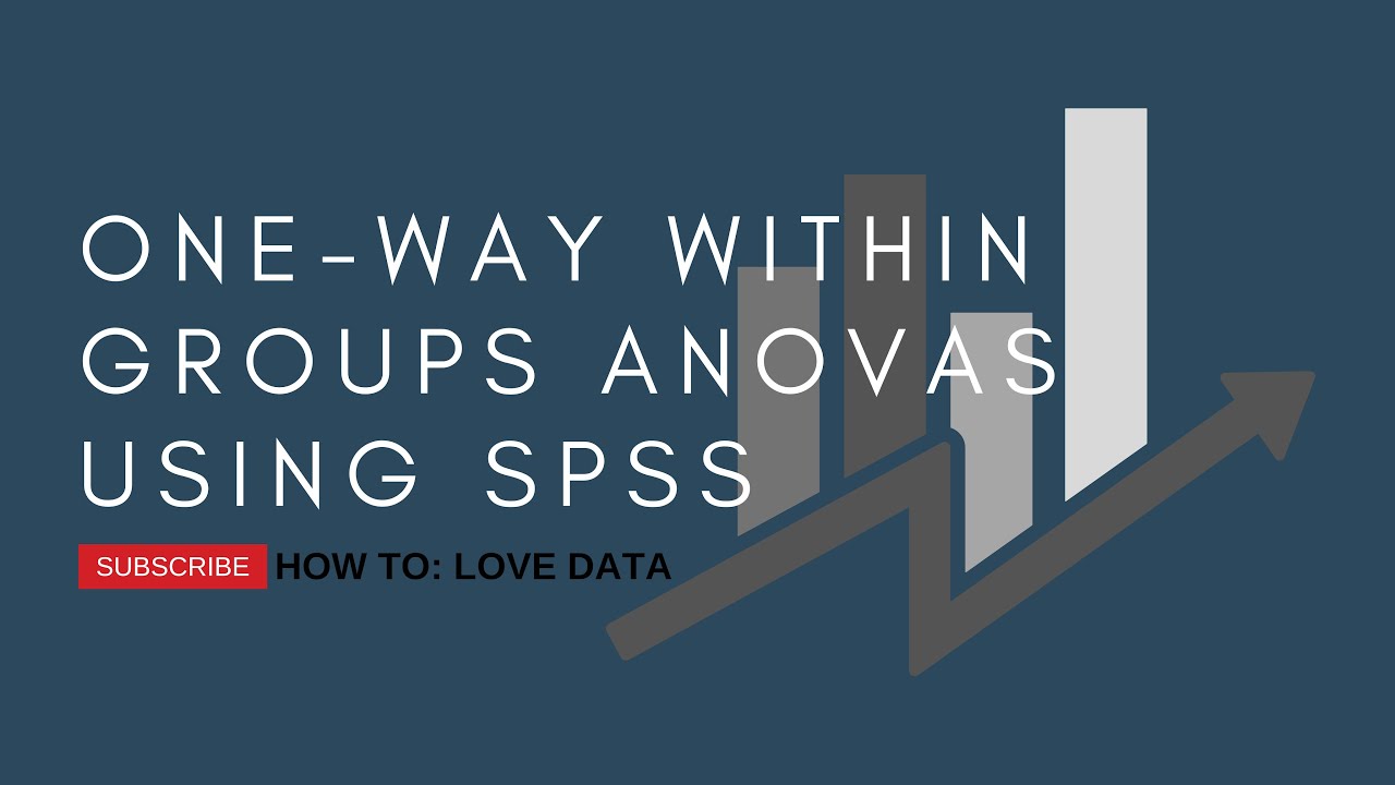 How To: One Way Within Groups ANOVA Using SPSS - YouTube