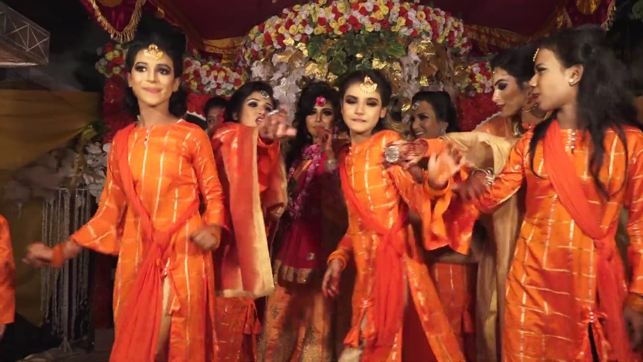 Bangladesh Gaye Holud Couple Dance Performance | Bangladeshi Wedding ...