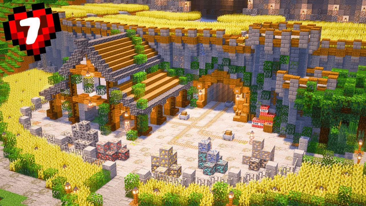 I Built a HUGE Mining Outpost in Minecraft Hardcore - YouTube