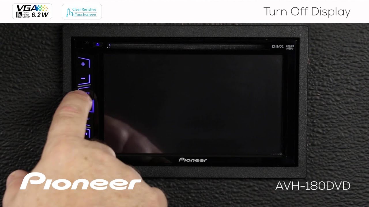 How To - AVH-180DVD - Display Off - YouTube