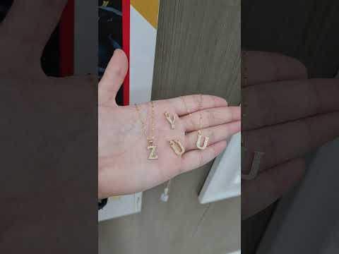 Lettera Baş Harf Altın Kolyeler #harfaltınkolye