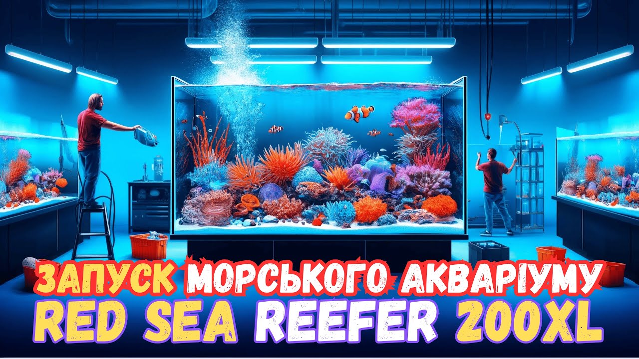 Запуск морського акваріуму на 200 літрів Red Sea Reefer 200XL ...