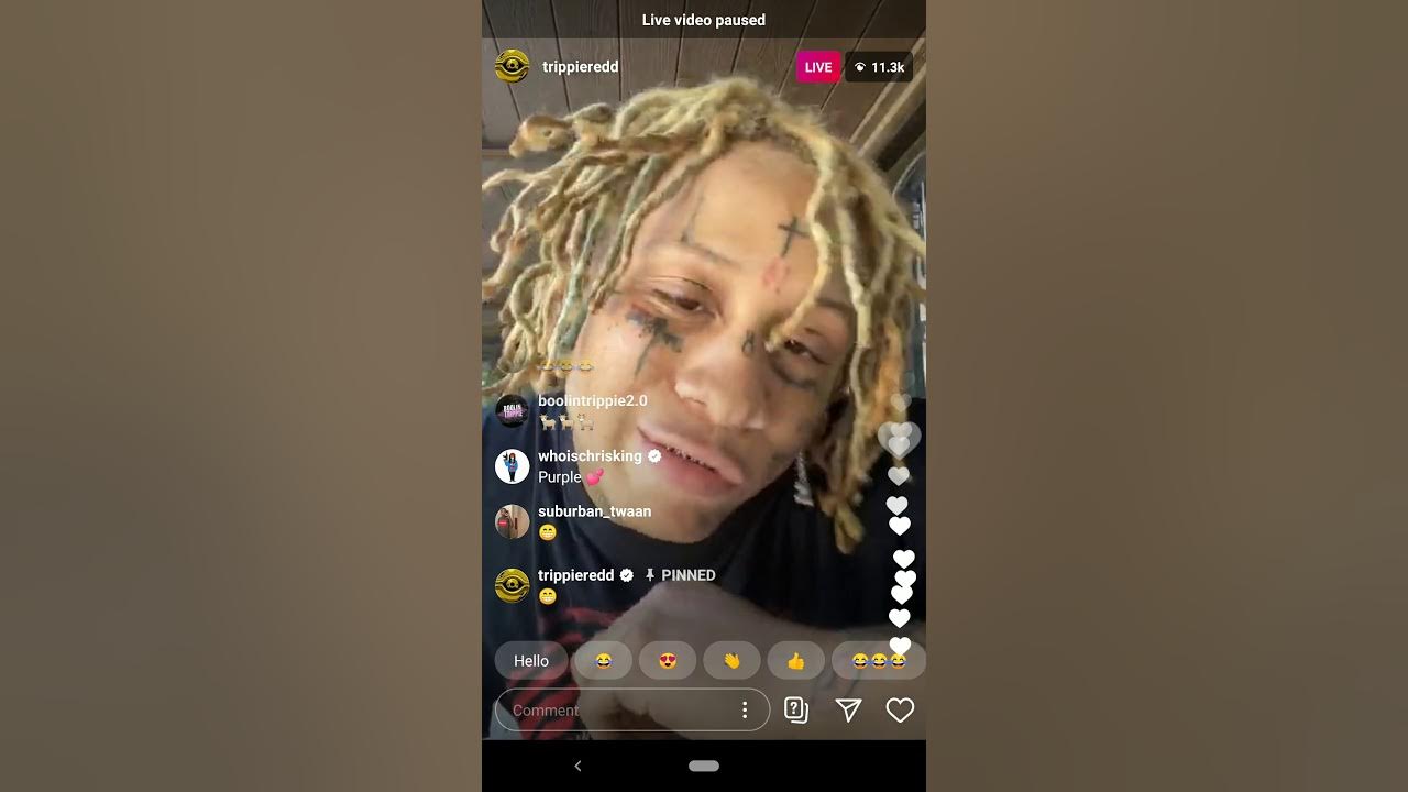 Trippie Redd Shows Off New Jewelry Ig Live 19 06 2020 Youtube