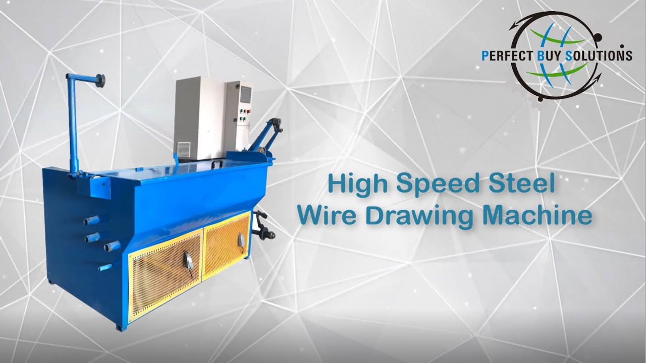 High Speed Steel Wire Drawing Machine - YouTube