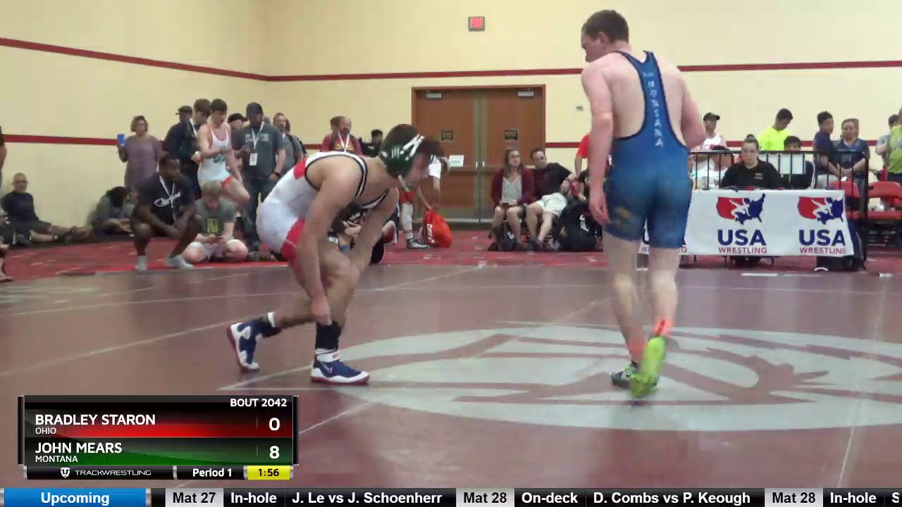 Junior 138 Bradley Staron Ohio Vs John Mears Montana - YouTube