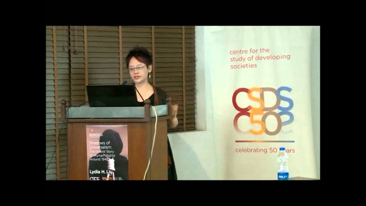 Lydia Liu at CSDS, Golden Jubilee Lecture - YouTube
