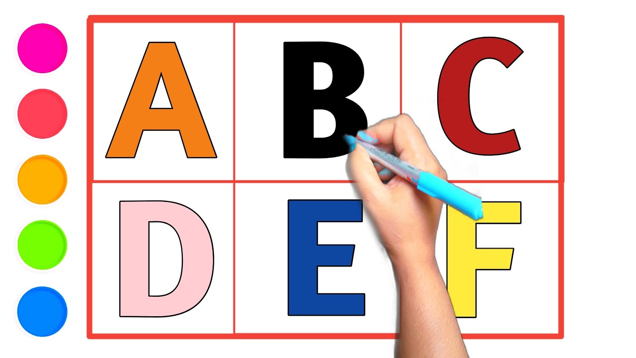 abcd, ABCDE alphabets, phonetics song, a for apple, b for ball, kids ...