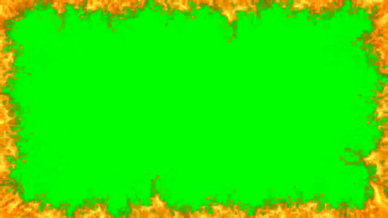 Greenscreen fire frame full HD - YouTube