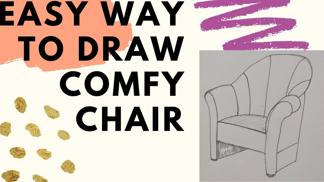 Easy way to draw a comfy chair for beginners. #easy #chair #draw #art ...