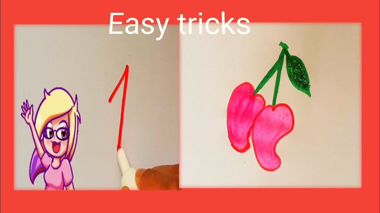 numbers 1 form mango drawing step by step very simple Drawing। - YouTube