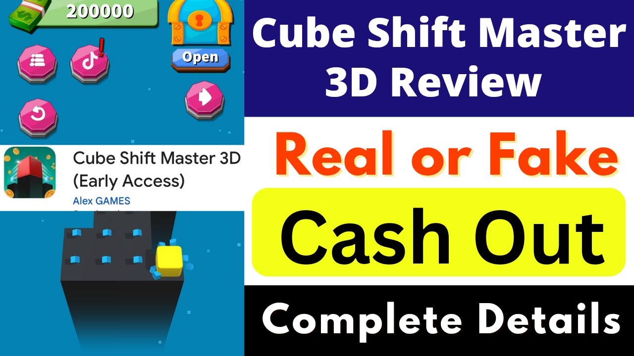 Cube Shift Master 3D Real or Fake | Cube Shift Master 3D Withdrawal | Cube Shift 3D Review ...