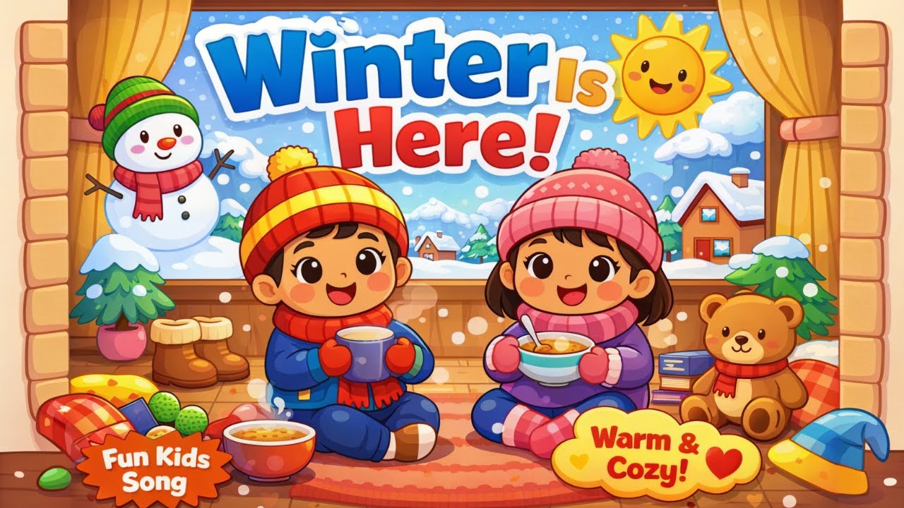 Winter Is Here | Fun Winter Nursery Rhyme for Kids ️ | Warm Clothes ...