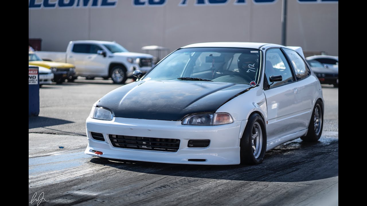 Drag Racing My H2B EG Hatch! - YouTube