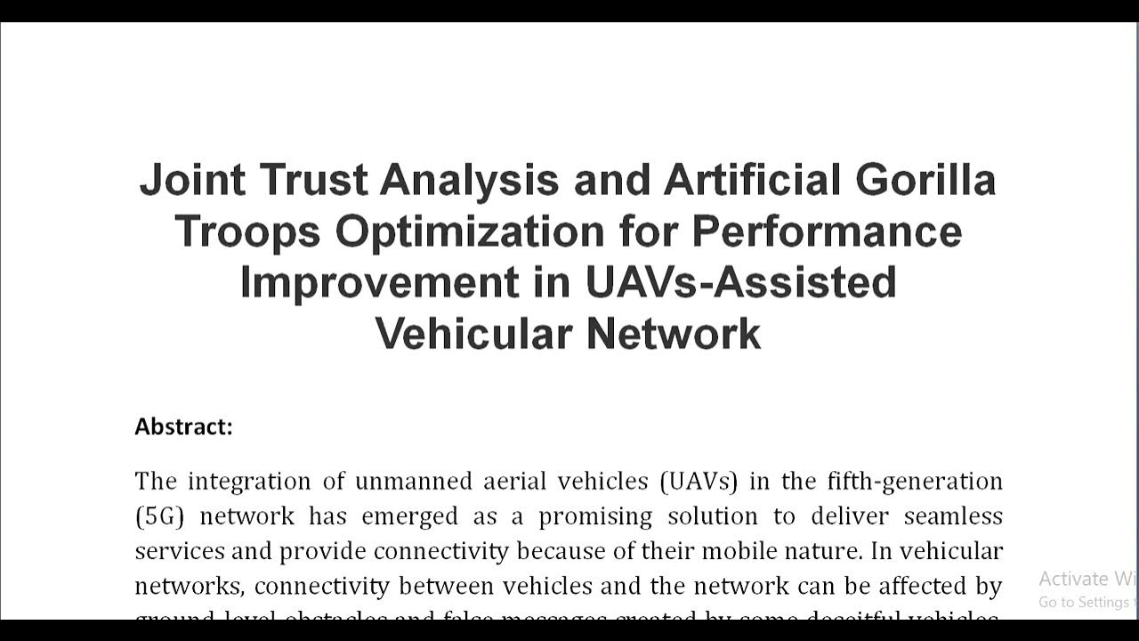 Joint Trust Analysis and Artificial Gorilla Troops Optimization for ...