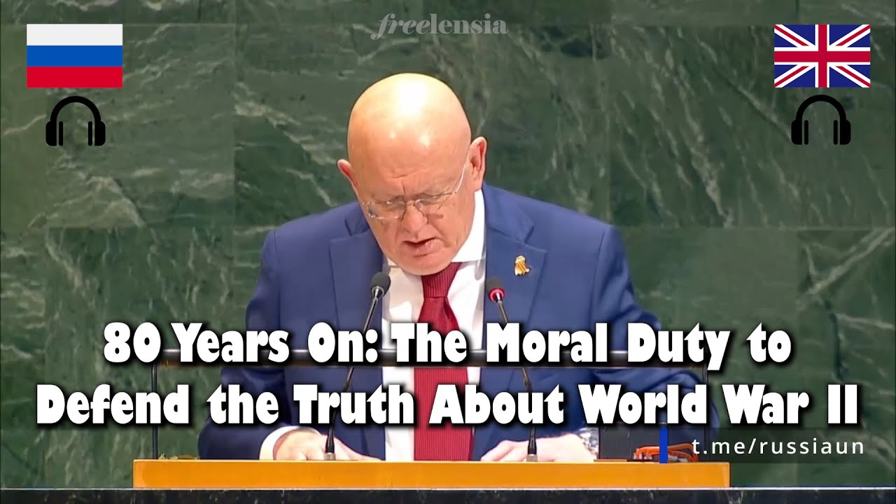 Russian UN Ambassador’s Full Speech Honoring World War II Victims | RU ...