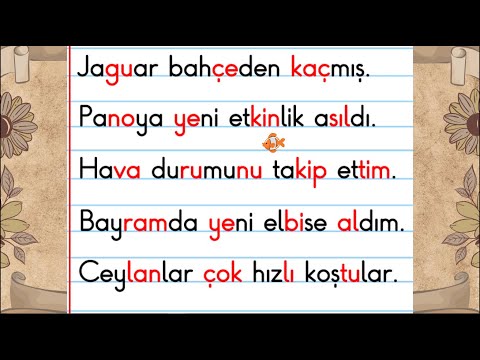 1. SINIF OKUMA ÇALIŞMASI - TÜM HARFLER (8)