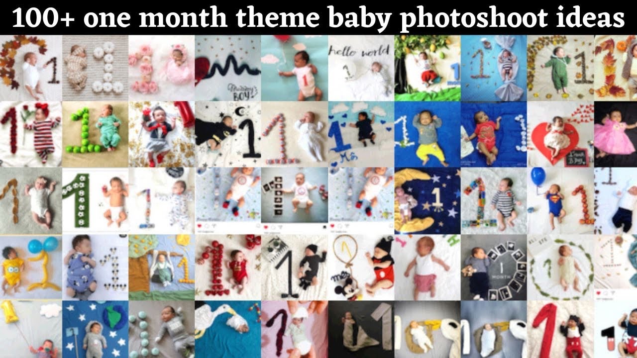 100+ one month baby photoshoot idea|1 month baby photoshoot ideas|baby ...