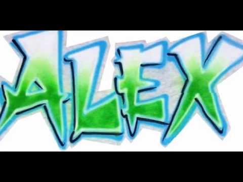 Alex letras de graffitis - Imagui