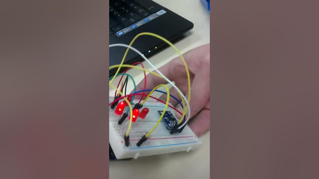 Controlling LEDs with an Accelerometer - YouTube