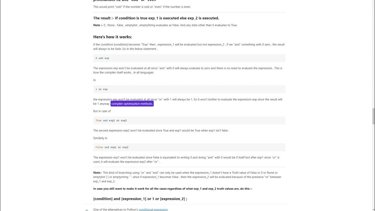 Does Python have a ternary conditional operator? - YouTube