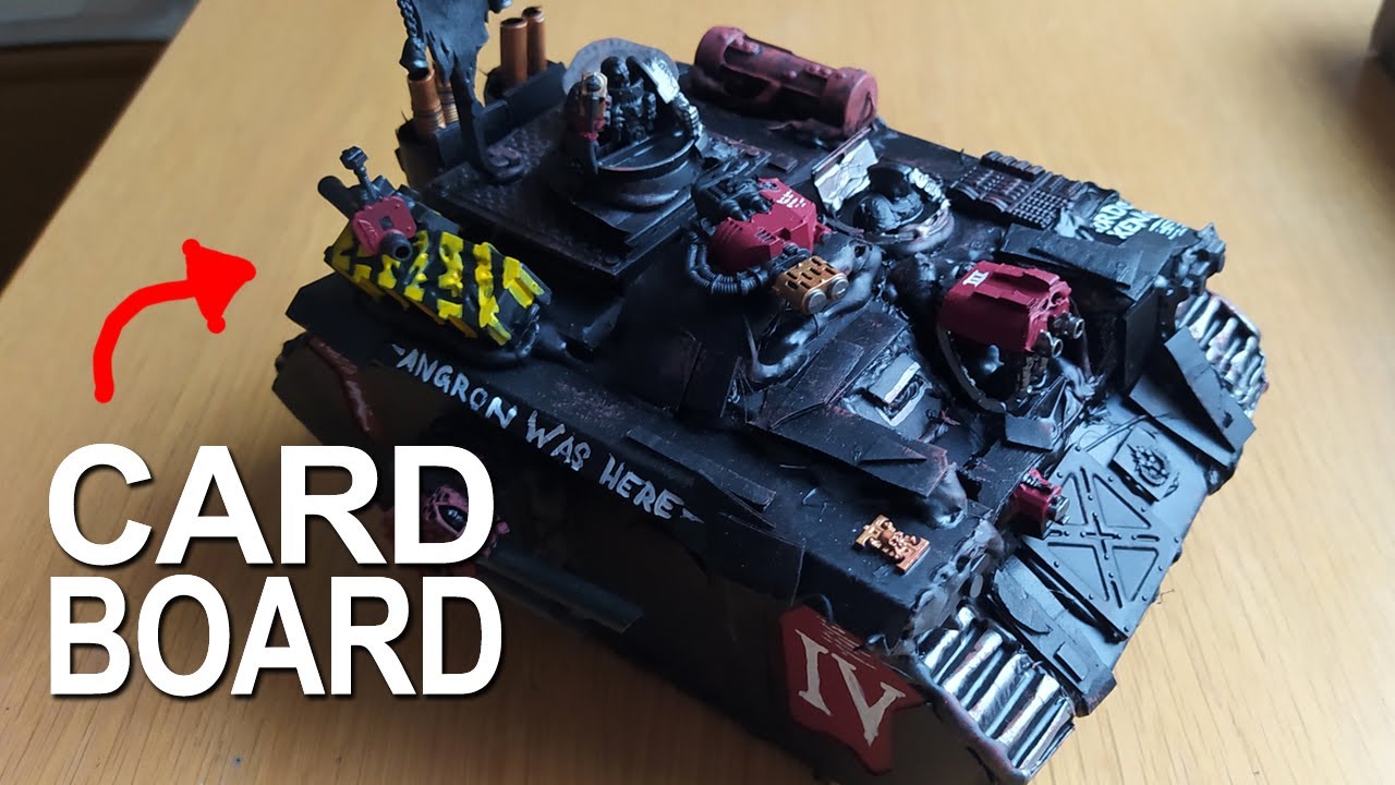 HOW I CONSTRUCTED MY CARDBOARD KITBASH LANDRAIDER! Step by Step ...