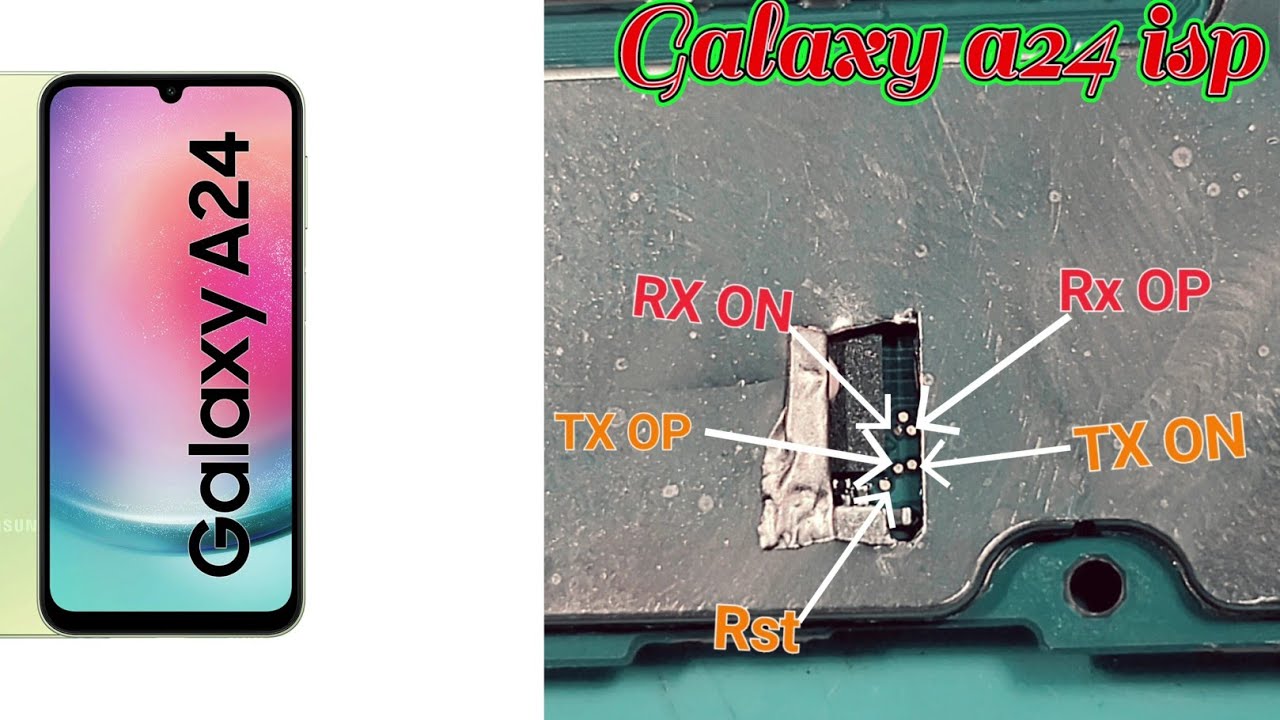 Samsung galaxy A24/A245f Frp isp with EasyJtag - YouTube