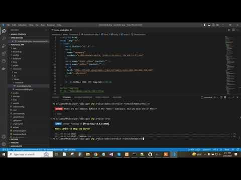 Convert html css to laravel 9 - YouTube