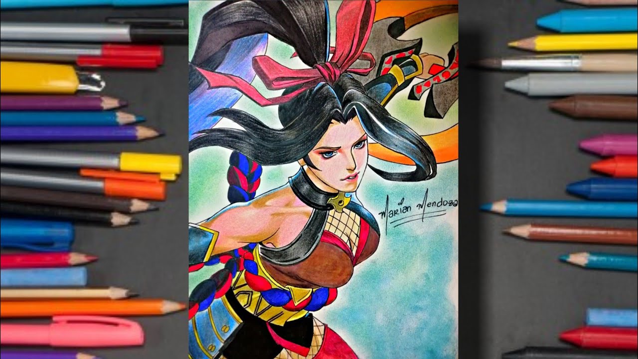 How to draw | Hanabi in Mobile Legends (Speed Drawing) - YouTube